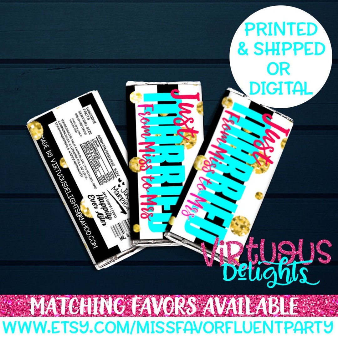 Candy Bar Wrappers for Weddings, Wedding Candy Wrappers, Hershey's ...