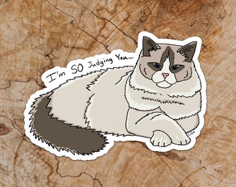 Grumpy Cat Vinyl Decal - Etsy