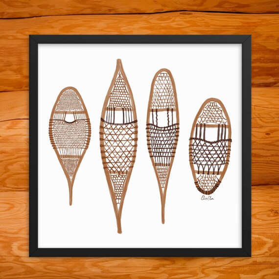 Snowshoes Drawing