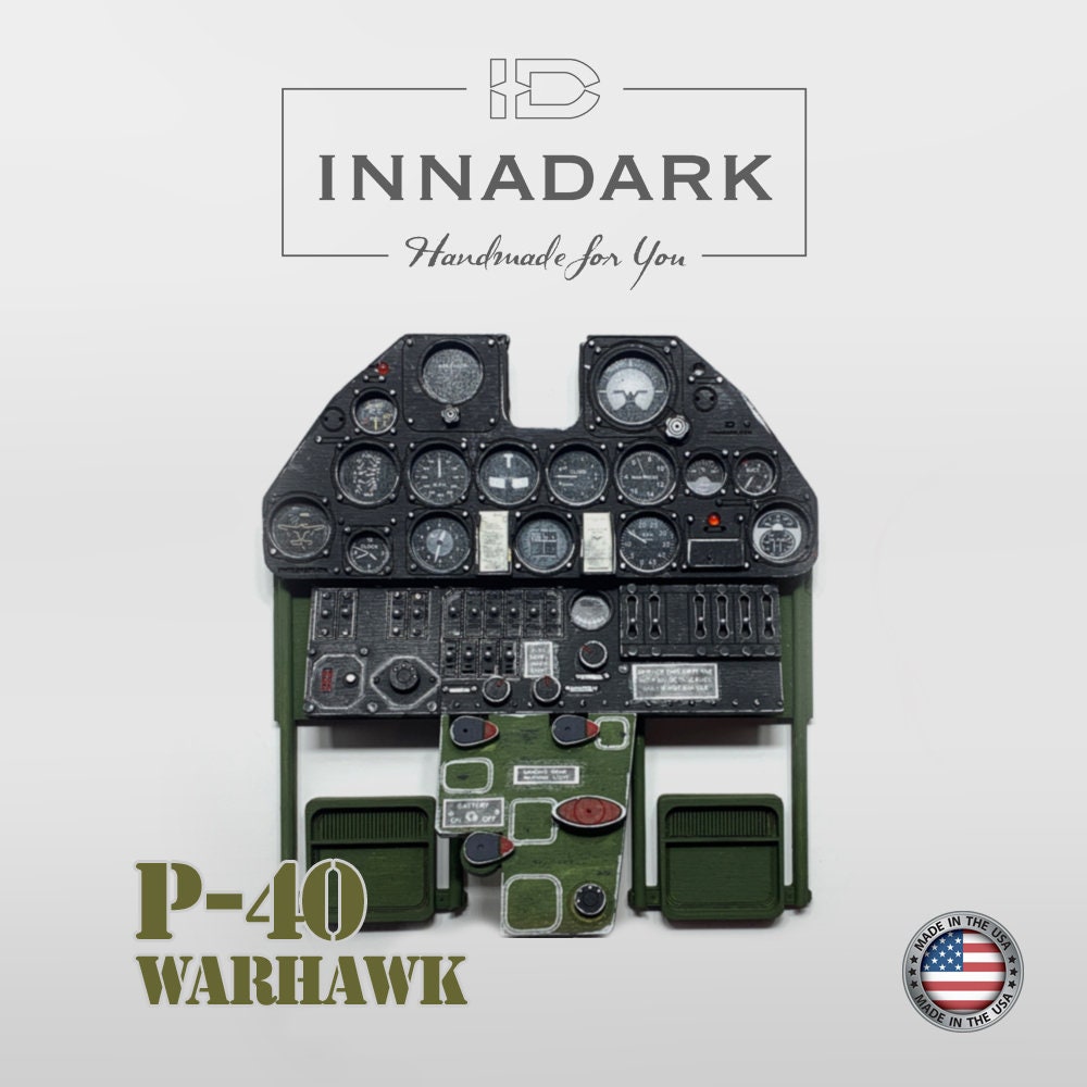 Complete P-40 Warhawk Front Instrument Panels with Yaw Axis | Etsy