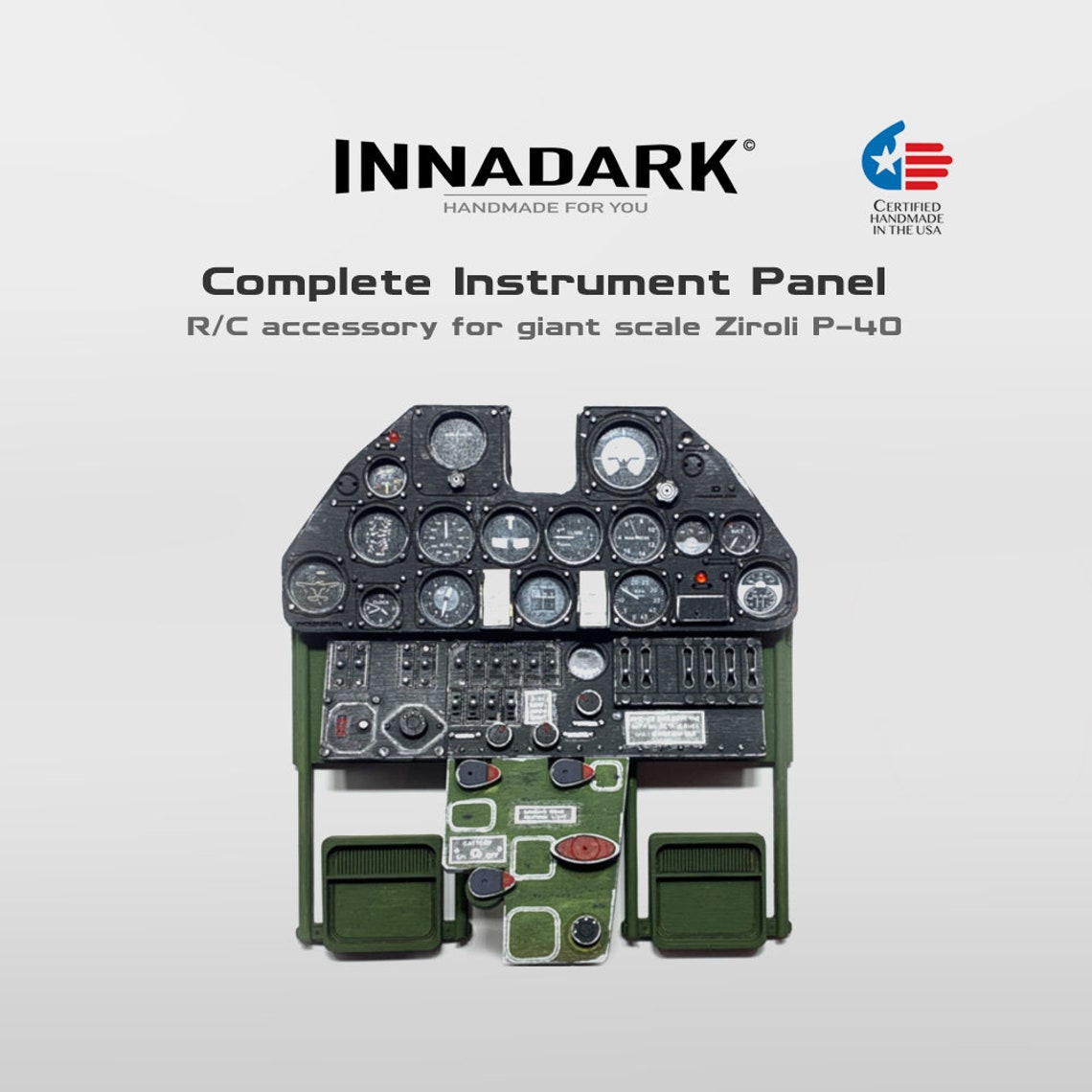 Complete P-40 Warhawk Front Instrument Panels With Yaw Axis - Etsy