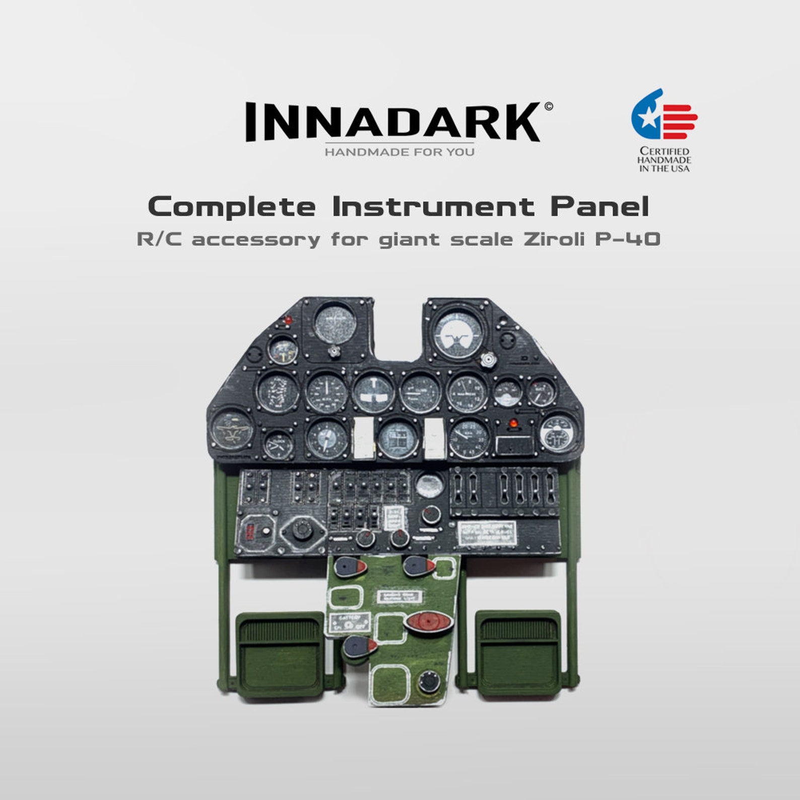 Complete P-40 Warhawk Front Instrument Panels With Yaw Axis - Etsy