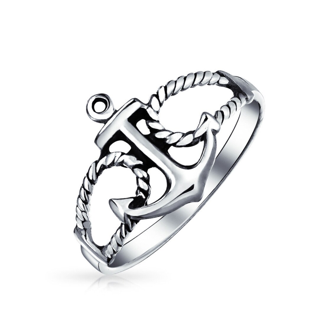 Sailor Boat Lover Nautical Sea Ocean Rope Open 925 Sterling Silver ...