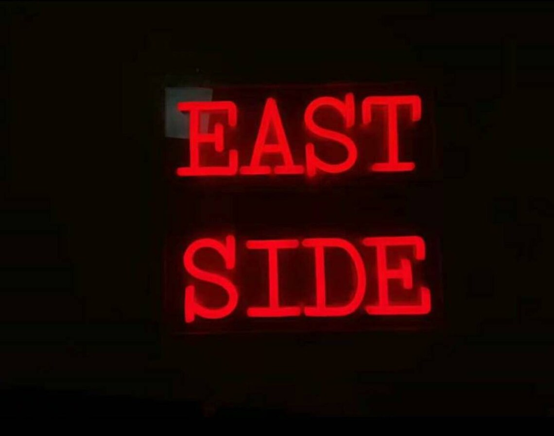 East Side LED Neon Sign Custom Hand Made - Etsy UK