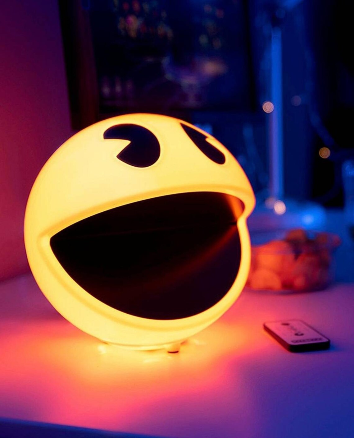 Pac-man Lamp With Sound Vintage Retro Game Decor Office - Etsy
