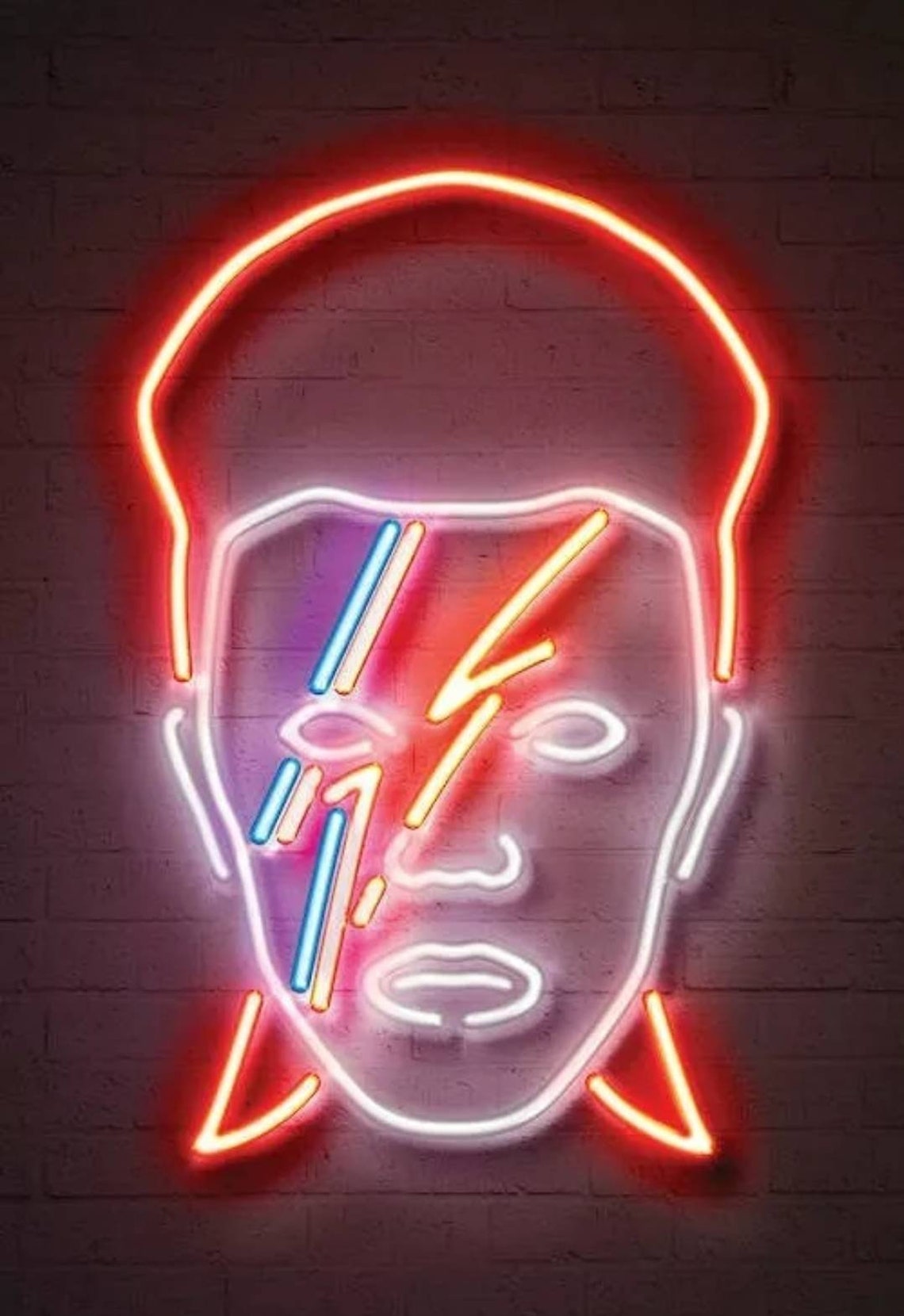 David Bowie Neon Sign Lamp Light Ziggy Stardust Pop Music - Etsy Australia