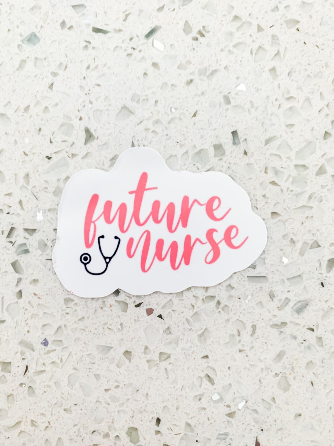 Future Nurse Sticker Circle Sticker, Laptop Sticker, Water Bottle ...