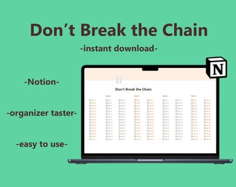 1 Year 'don't Break the Chain' Challenge - Etsy