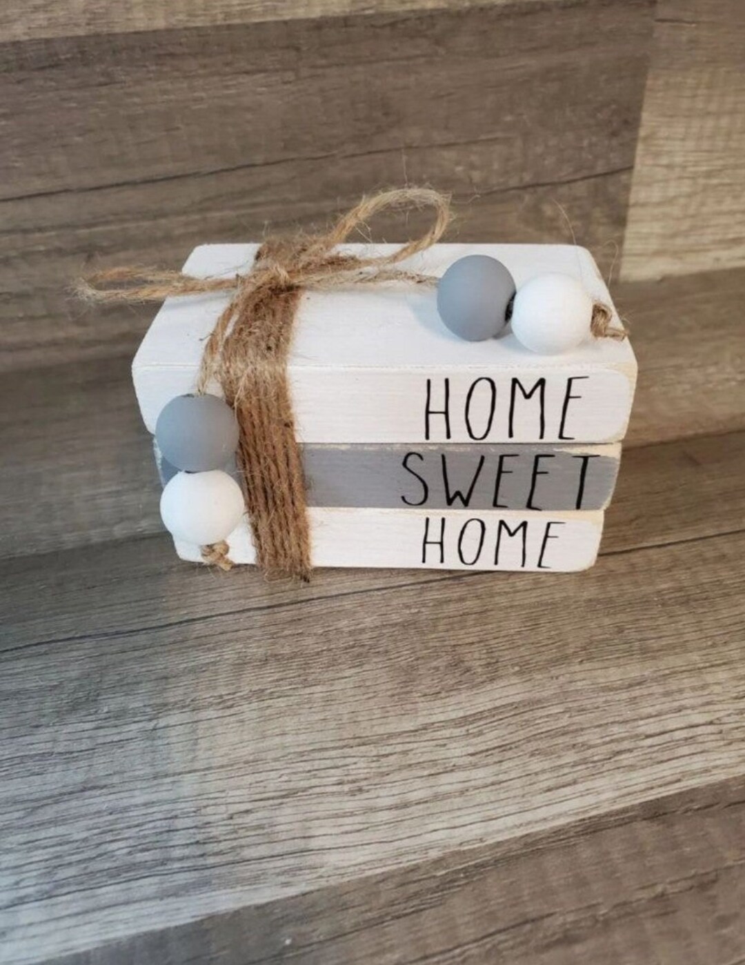 Home Book Stack Home Decor Wood Book Stack/ Mini Wood Book - Etsy