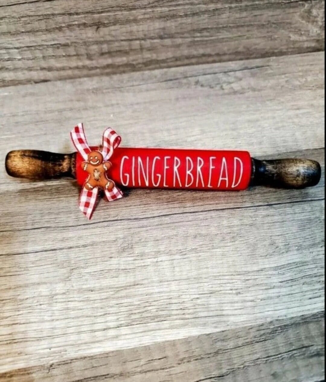 Gingerbread Wood Rolling Pin - Etsy