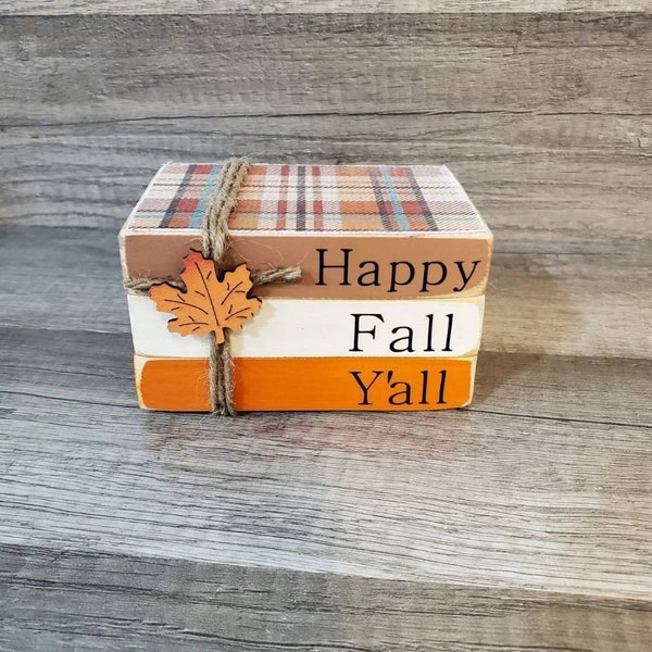 Fall Book Stack - Etsy