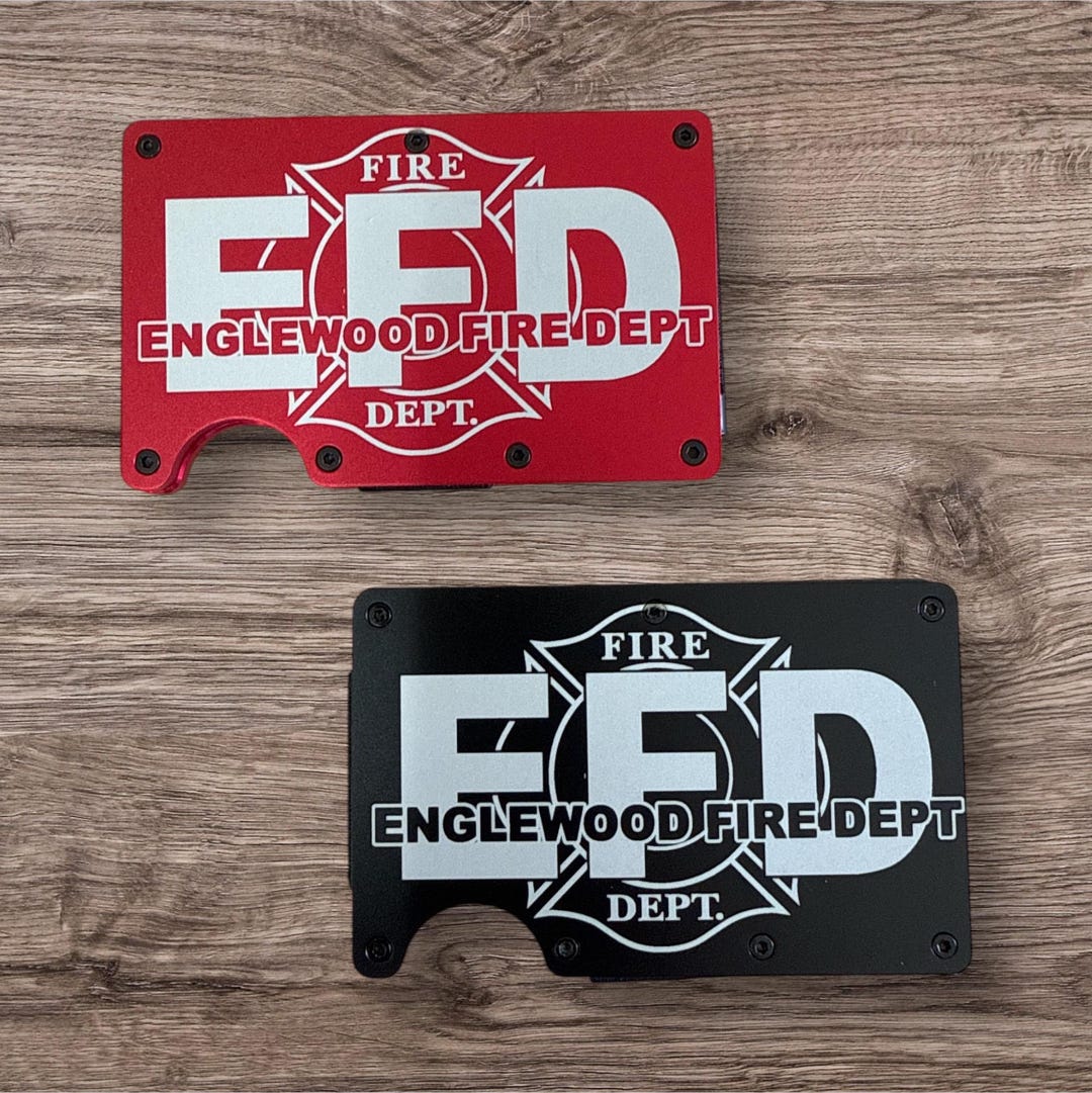 Custom Fire Department Minimalist Rfid Blocking Wallets. First ...