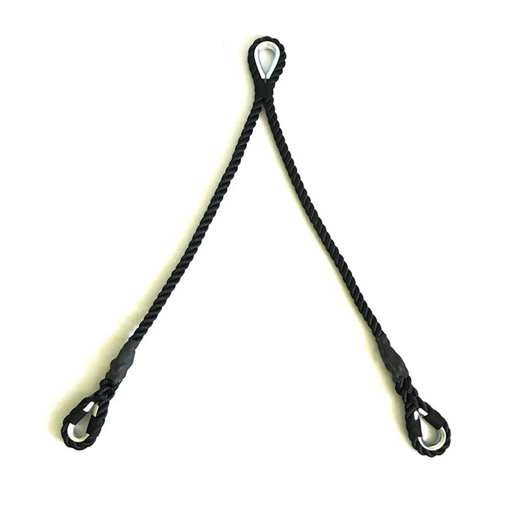 Triangle Hanging Rope Black Capron \ 20 Mm for Aerial HOOP With 2 ...