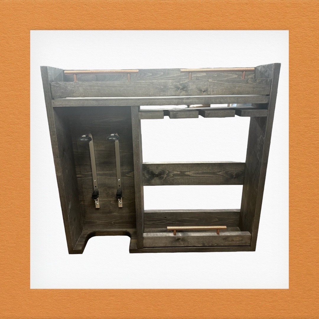 Luxury Home Garden Bar Mounted Drinks Spirits Optics Wall Mounted ...