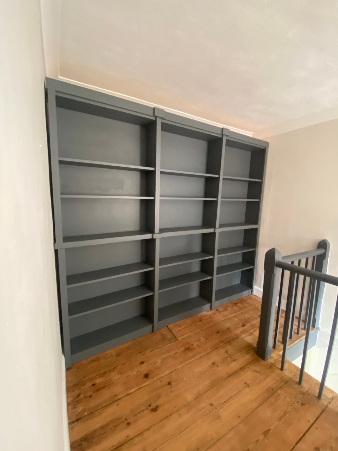 The Cambridge Handcrafted Bookcase Library Booknook Storage Cabinet ...