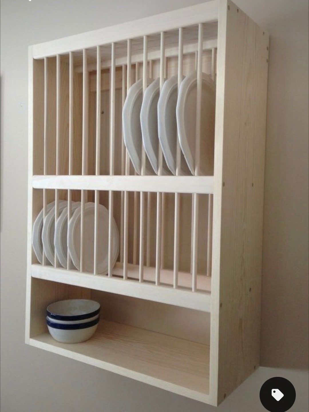 The Riddings Double Handmade Plate Rack Storage - Etsy