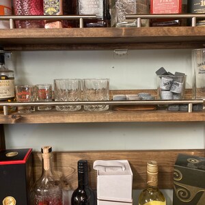 Luxury Home Garden Bar Mounted Drinks Spirits Optics Wall - Etsy