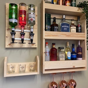 Custom Wall Mounted Drinks Spirits Optics Wall Mounted Drinks Bar Great ...