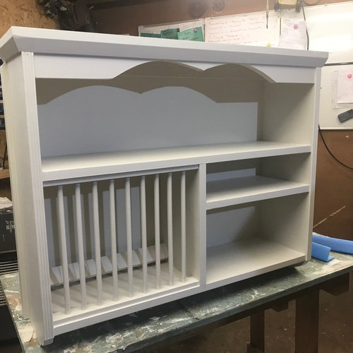 Handmade Solid Wood Plate Rack | Etsy UK