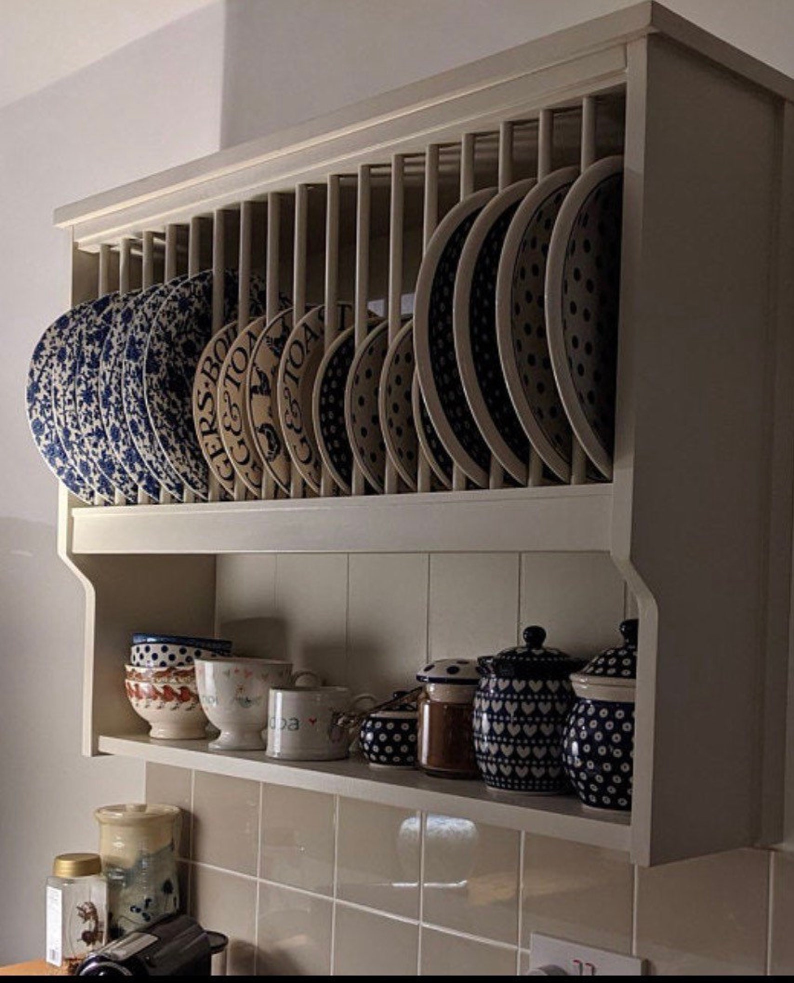 The William Handmade Plate Rack Storage Available in Your - Etsy