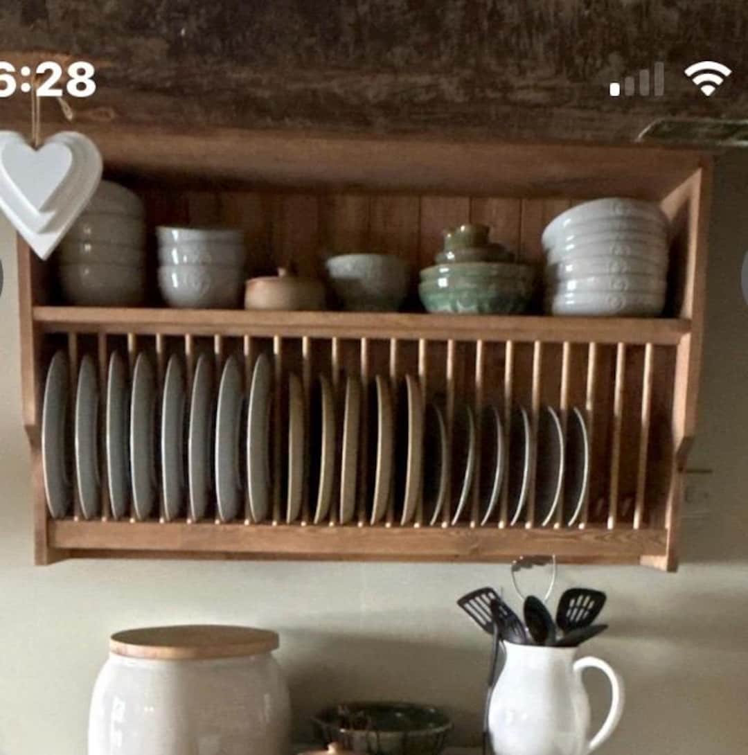 The Clyde Handmade Plate Rack Storage - Etsy UK