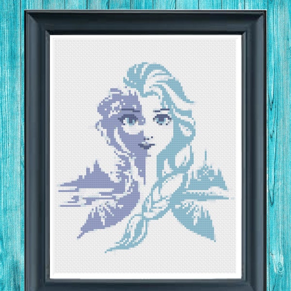 Elsa Cross Stitch - Etsy