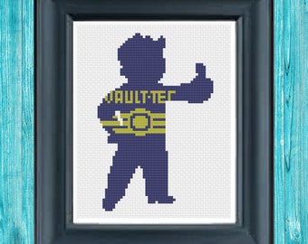 Fallout Vault Boy Cross Stitch Pattern - Etsy UK