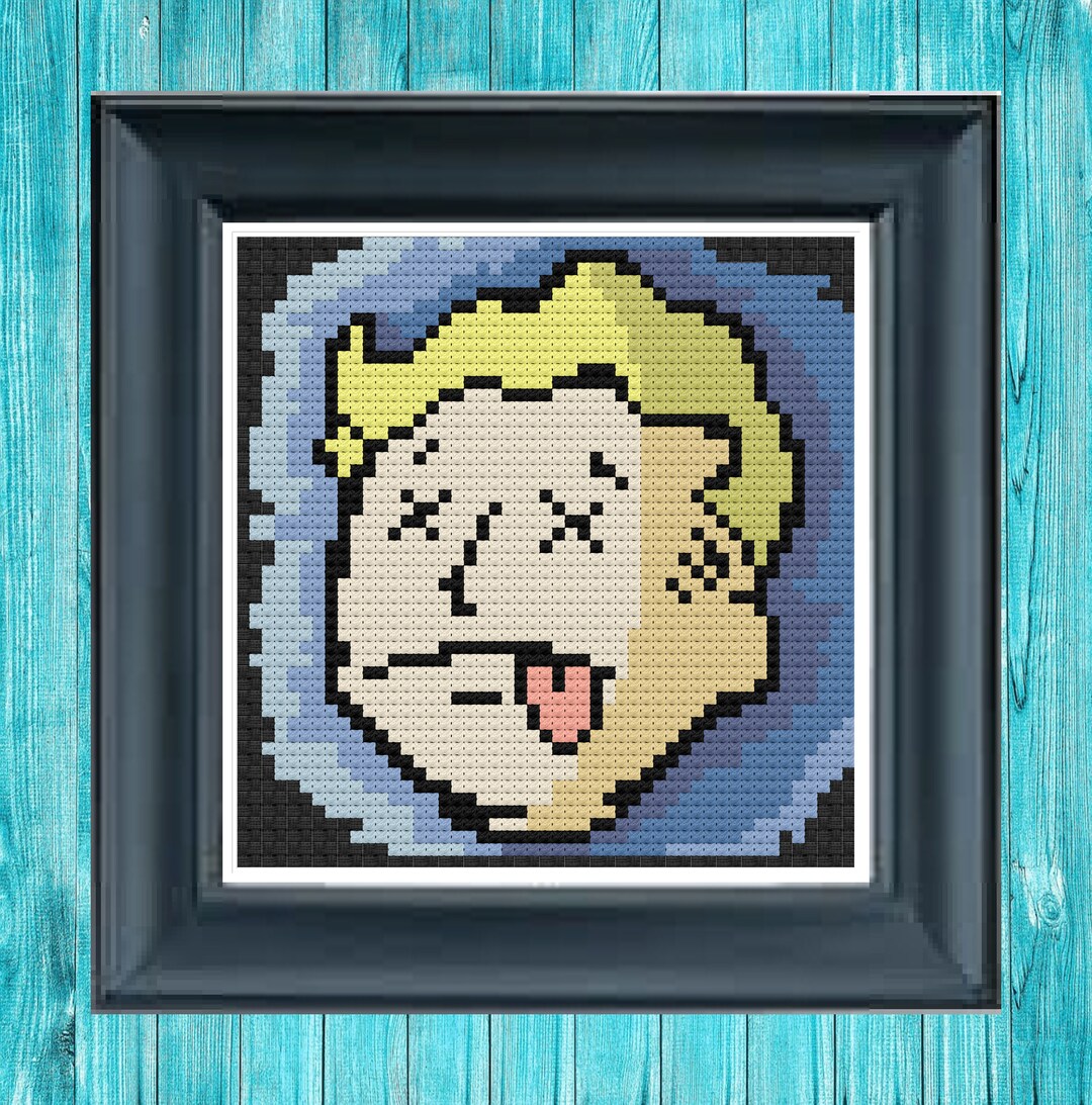 Dead Vault Boy Cross Stitch Patterns - Etsy
