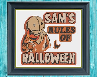 Sam's Halloween Rules Cross Stitch Pattern - Etsy