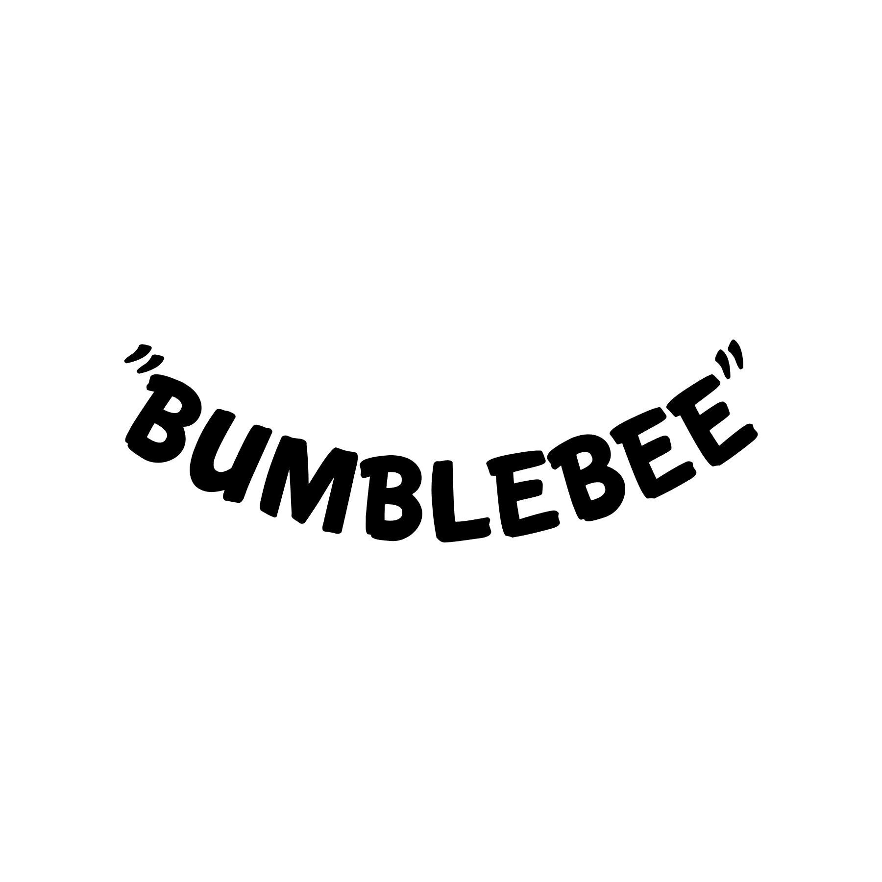 Bumble Bee Text Curved up Vinyl Decal for Car Truck + Buy 1 Get 1 FREE ...