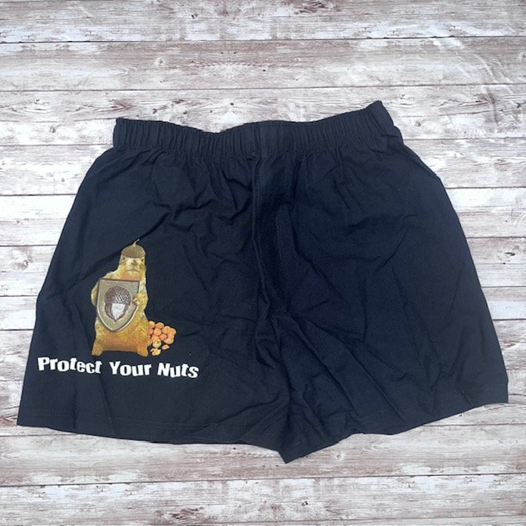 Squirrel Protect Your Nuts Boxers: Funny Cotton Boxer Shorts - Etsy