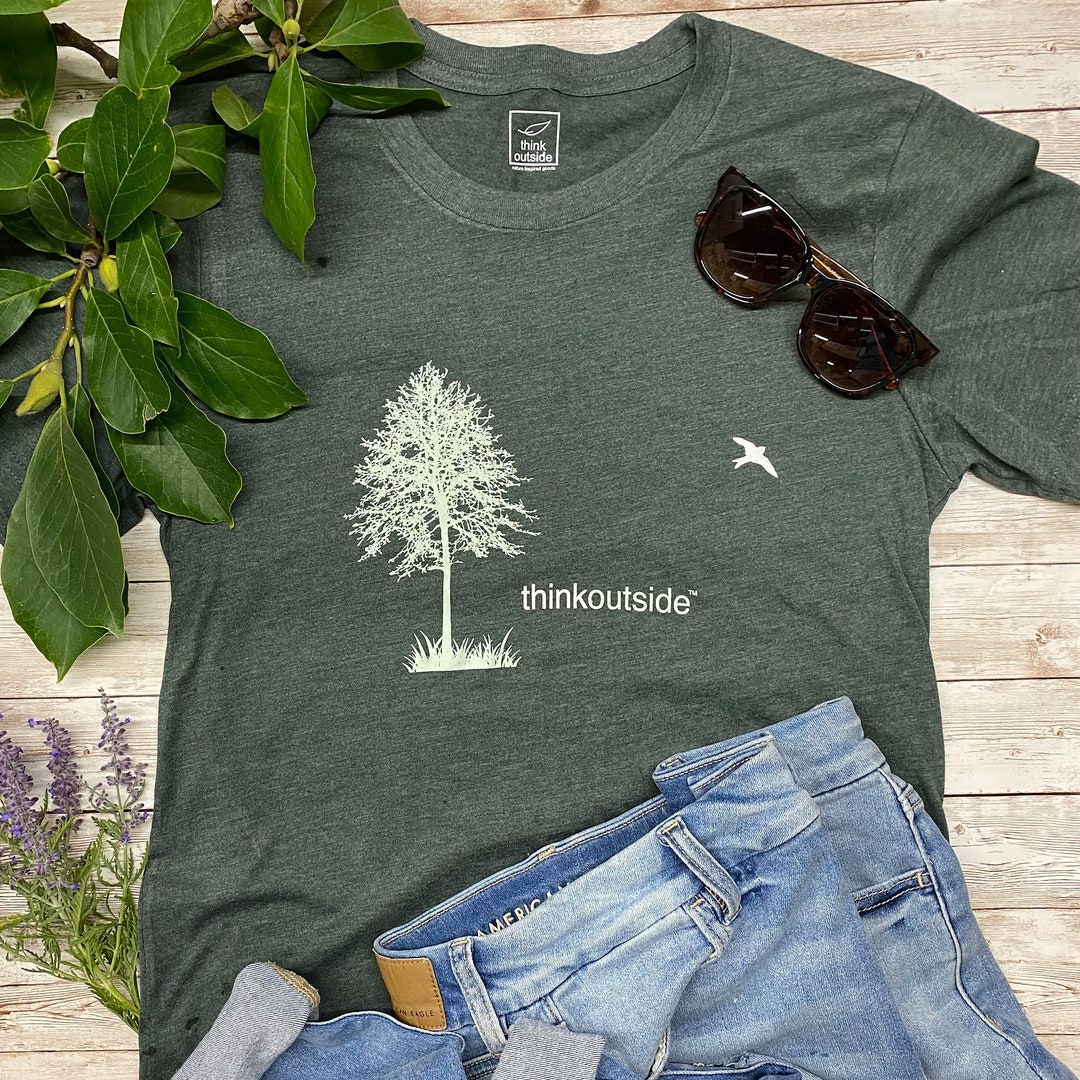 Forest Green Tree Shirt: Nature Inspired Camping Tee - Etsy