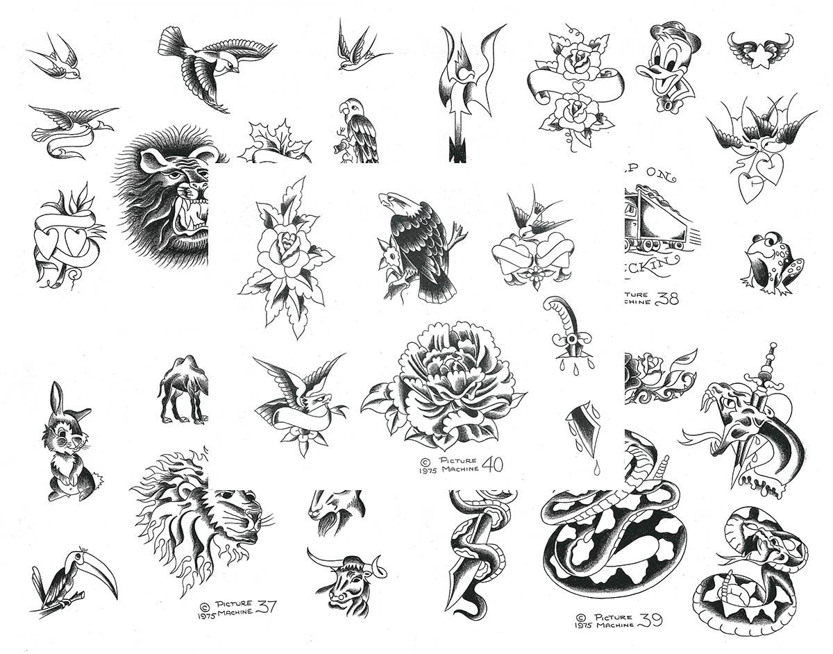 1975 Picture Machine Spaulding & Rogers Traditional Vintage Tattoo ...