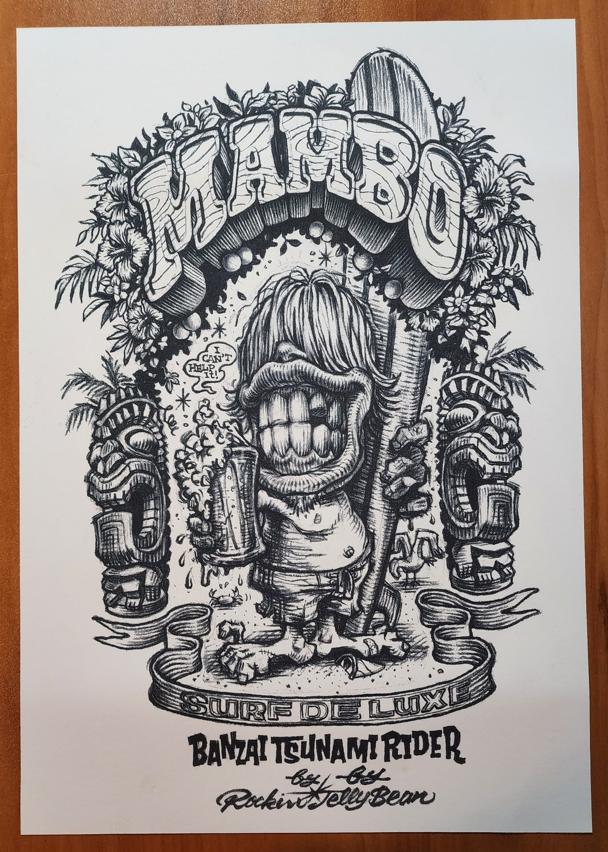 Rockin Jelly Bean Mambo Banzai Tsunami Rider Japanese Surfer - Etsy