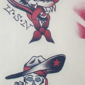 Tony Polito Old Calcutta Traditional Vintage Style Tattoo Flash Sheet ...