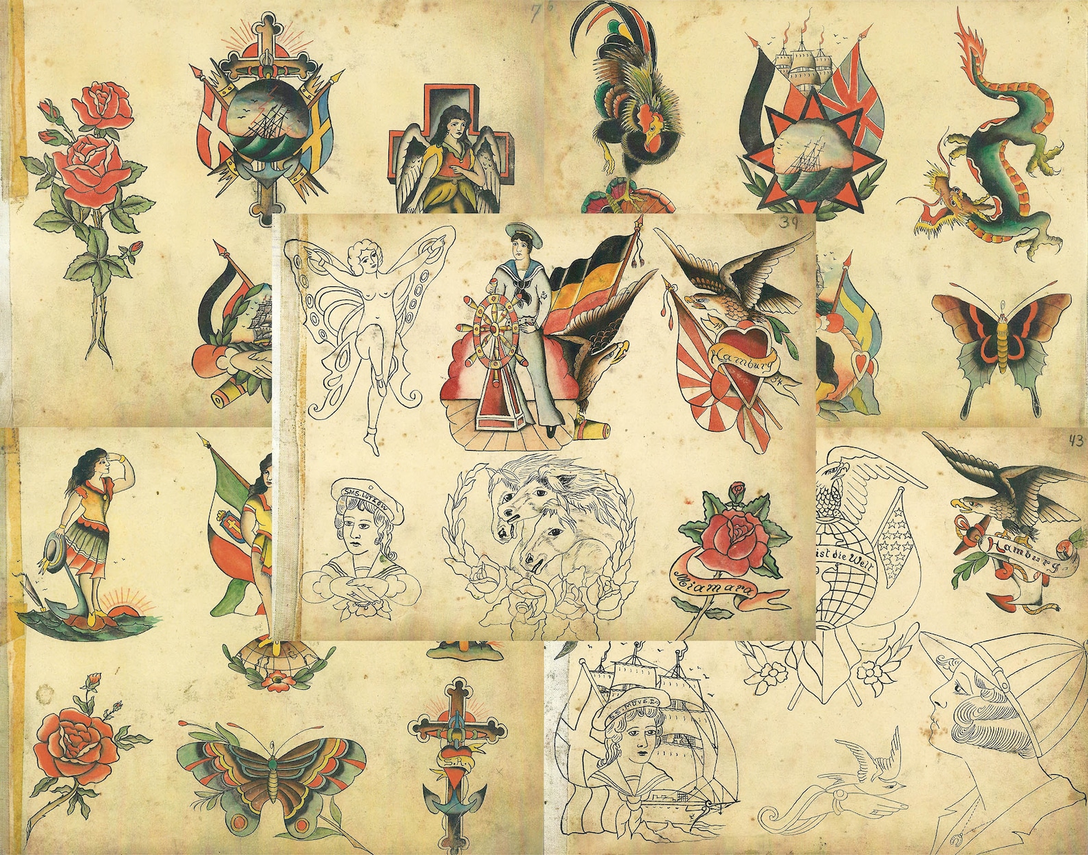 Christian Warlich Traditional, Vintage, Old School Style Tattoo Flash ...
