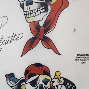 Tony Polito Old Calcutta Traditional Vintage Style Tattoo Flash Sheet ...