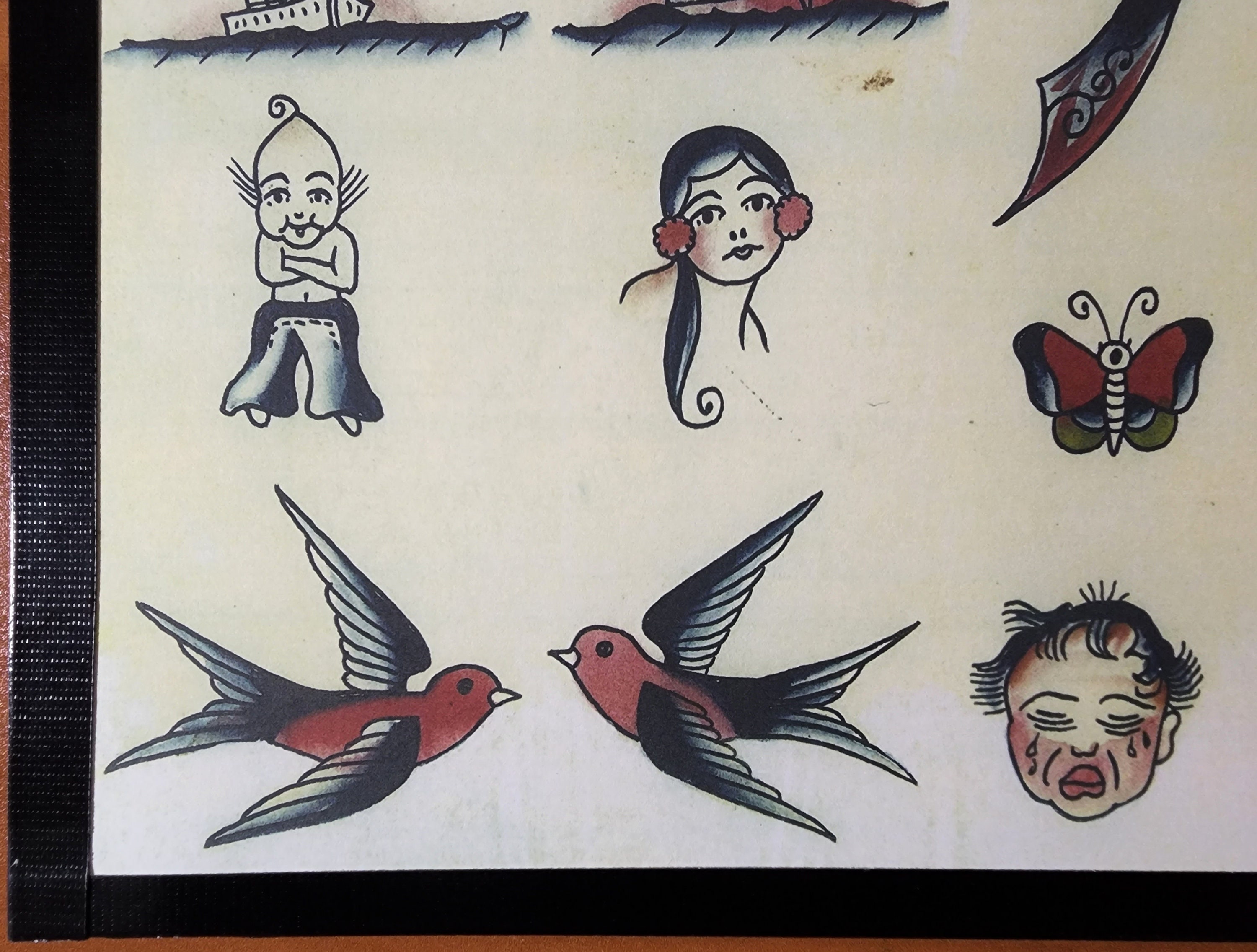 Bert Grimm Traditional Vintage Style Tattoo Flash Sheet 11x14" Sword ...