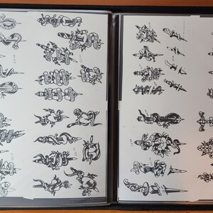 Rare Milton Zeis Tattoo Flash Collection in Portfolio Book, 48 Pages ...