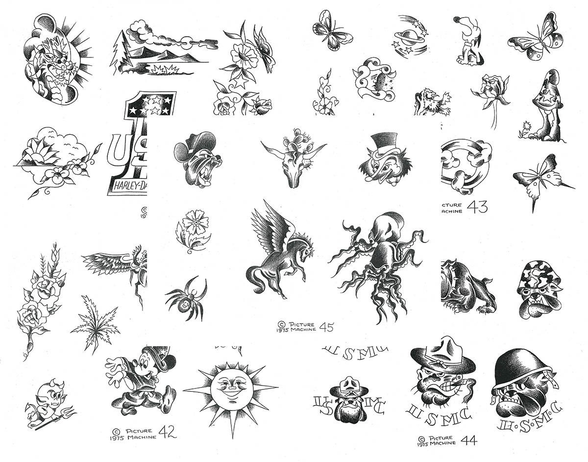1975 Picture Machine Spaulding & Rogers Traditional Vintage Tattoo ...