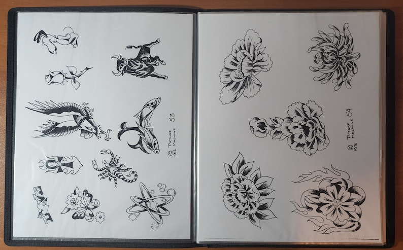 1975 Picture Machine Spaulding & Rogers Traditional Vintage Tattoo ...