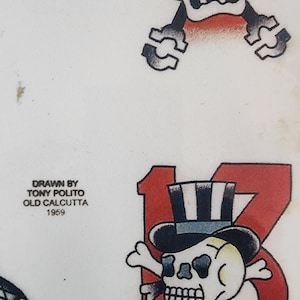 Tony Polito Old Calcutta Traditional Vintage Style Tattoo Flash Sheet ...