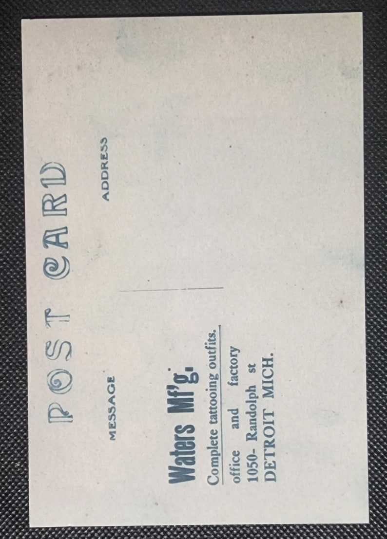 Vintage Percy Waters Traditional Tattoo Artist, Tattooed Man Photo Post ...