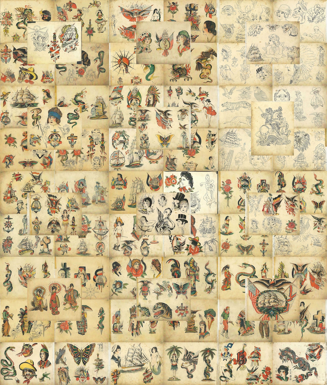 Christian Warlich Traditional, Vintage, Old School Style Tattoo Flash ...