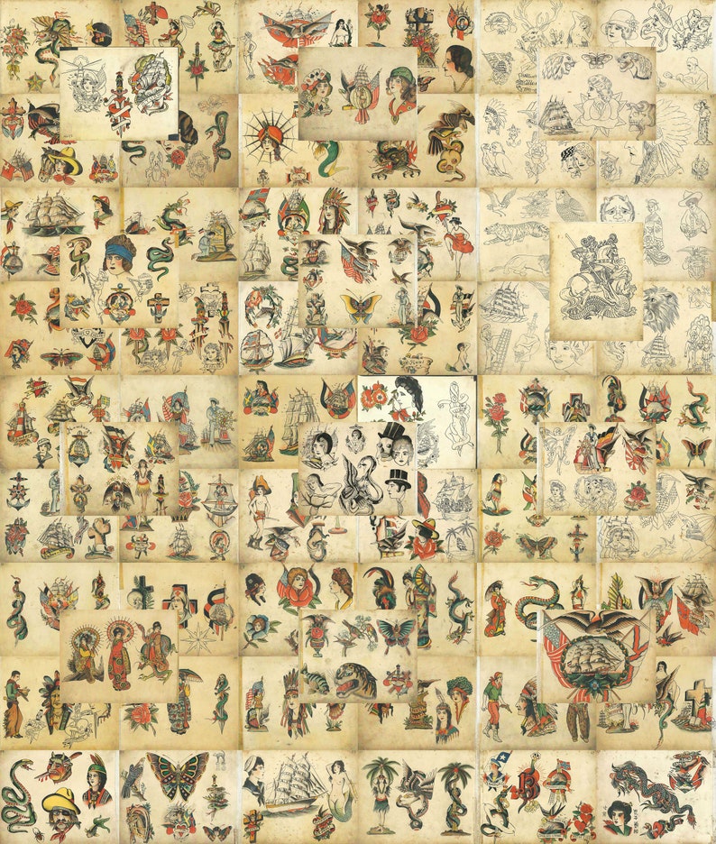 Christian Warlich Traditional, Vintage, Old School Style Tattoo Flash ...