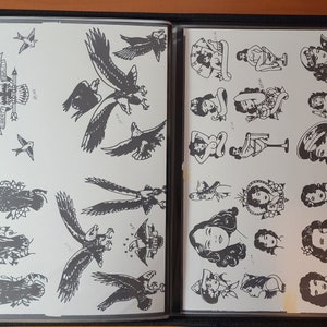 Rare Milton Zeis Tattoo Flash Collection in Portfolio Book, 48 Pages ...