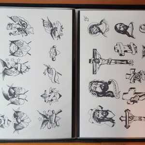 Rare Milton Zeis Tattoo Flash Collection in Portfolio Book, 48 Pages ...