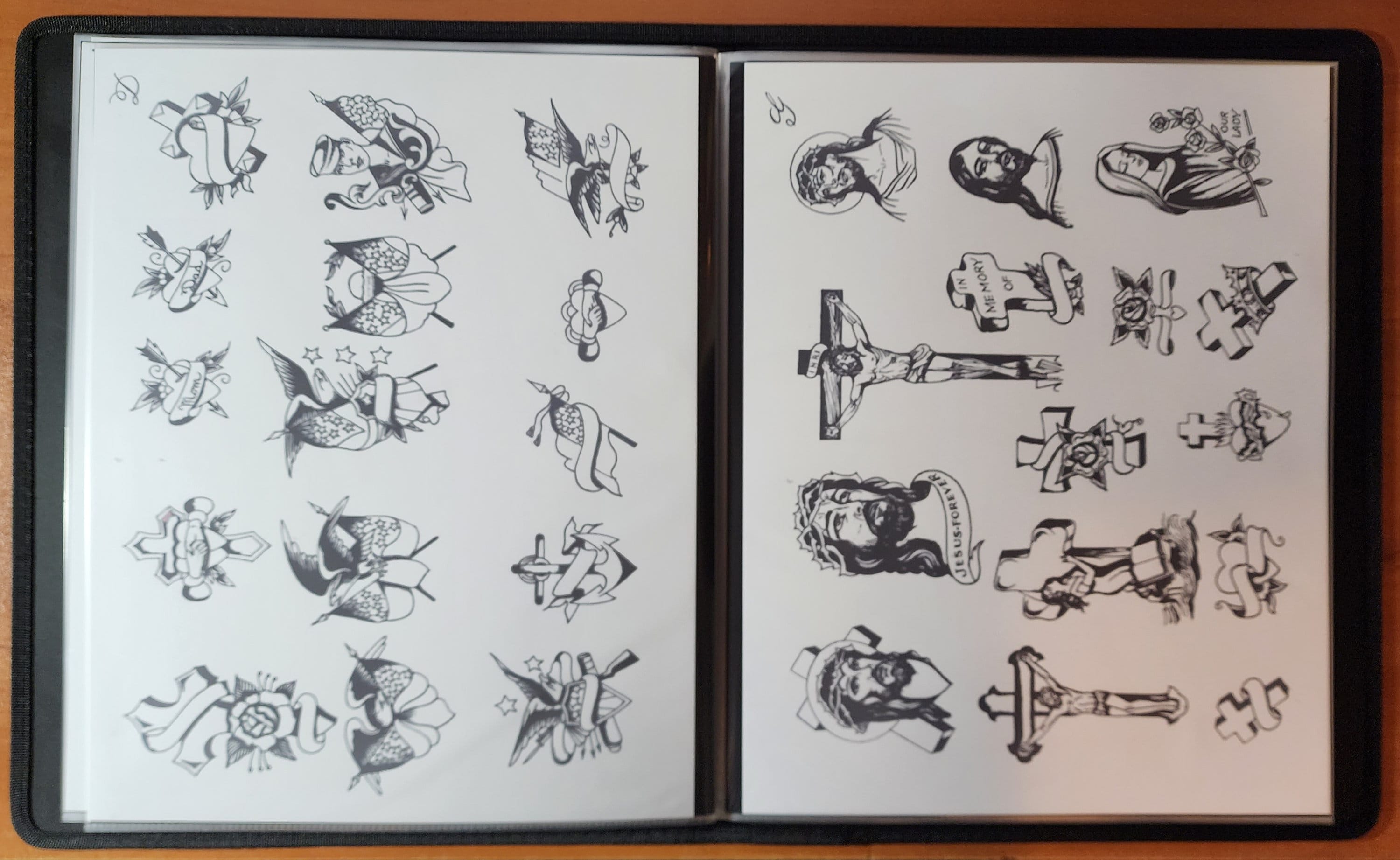 Rare Milton Zeis Tattoo Flash Collection in Portfolio Book, 48 Pages ...