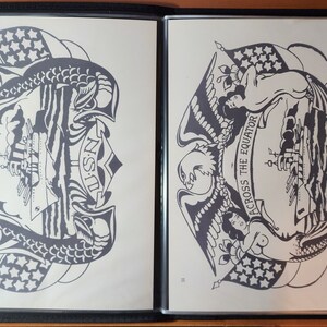 Rare Milton Zeis Tattoo Flash Collection in Portfolio Book, 48 Pages ...