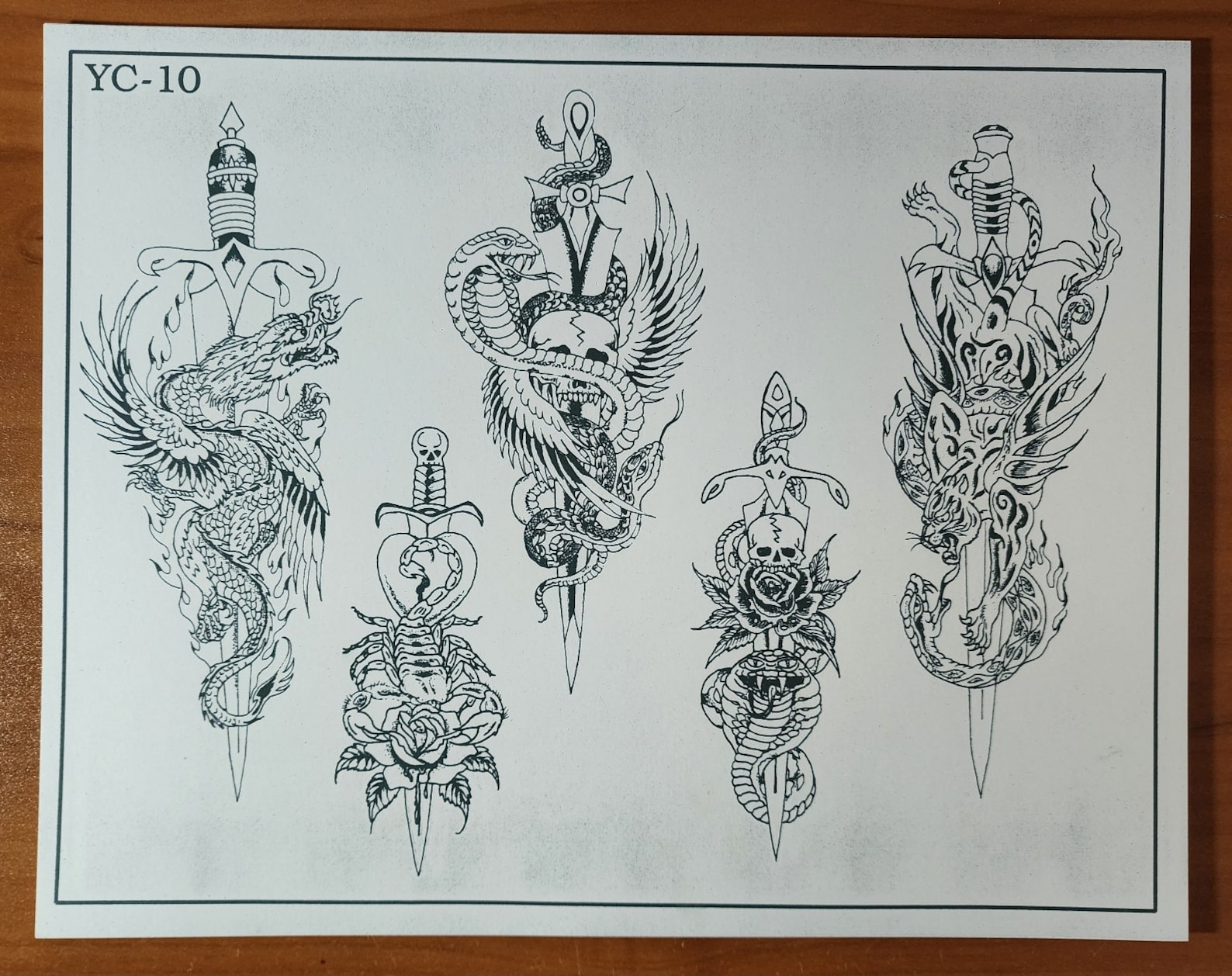 Pinky Yun Traditional Japanese Vintage Tattoo Flash Set 15 Sheets With ...